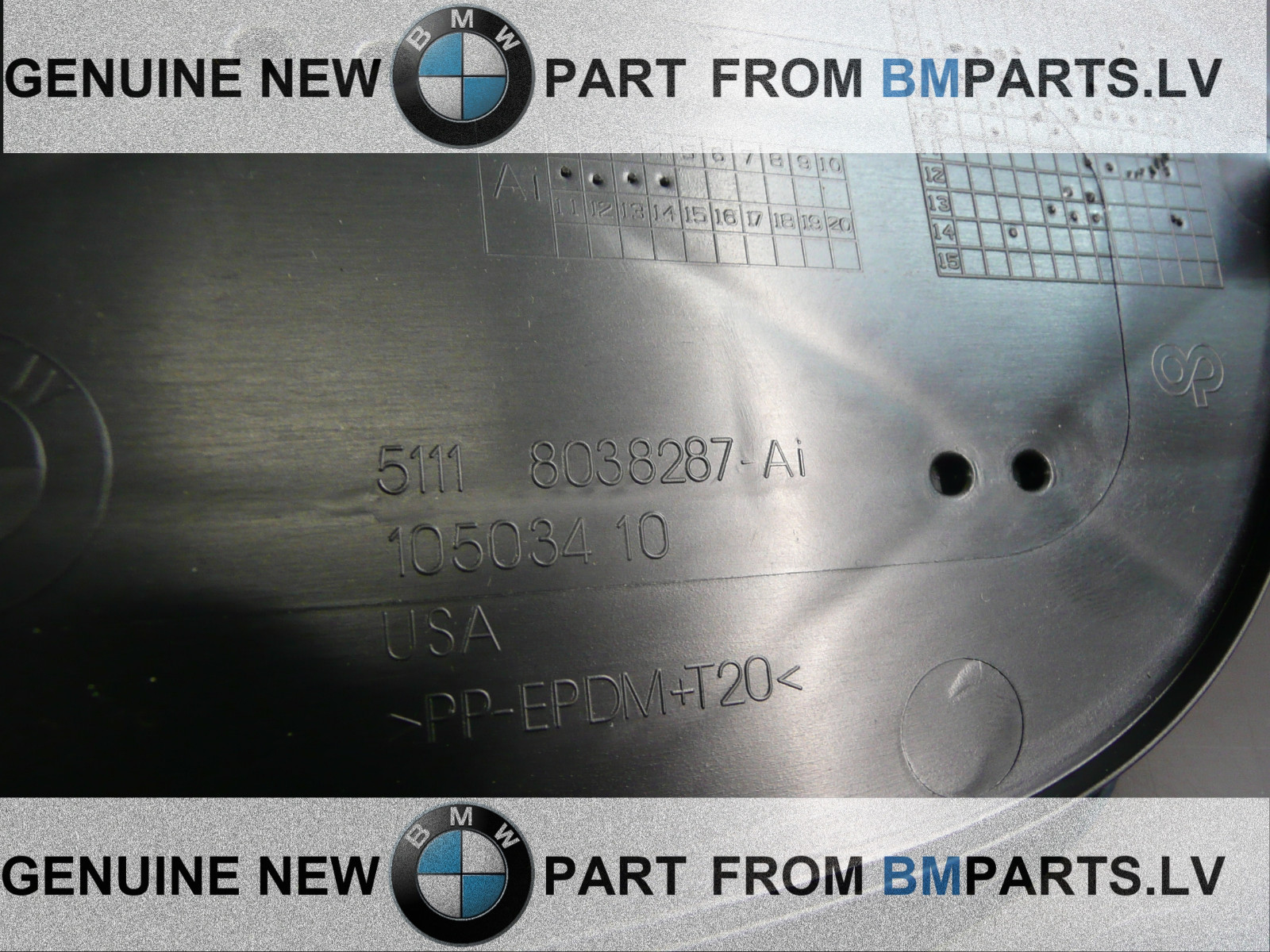 NEW GENUINE BMW X5 E70 M SPORT FRONT BUMPER LOWER GRILL LEFT ...