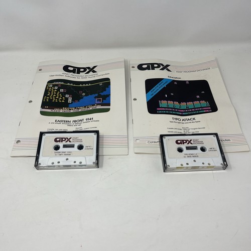 Atari Program Exchange Eastern Front 1941 & Typo Attack Cassette Manual ...