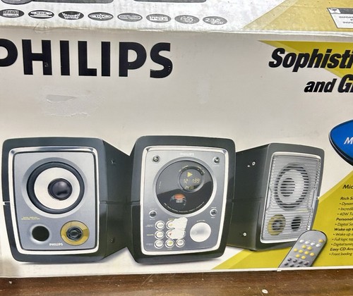 PHILIPS Micro Hi-Fi System MC-320 Radio/Tape/CD Player w/ Digital Sound ...
