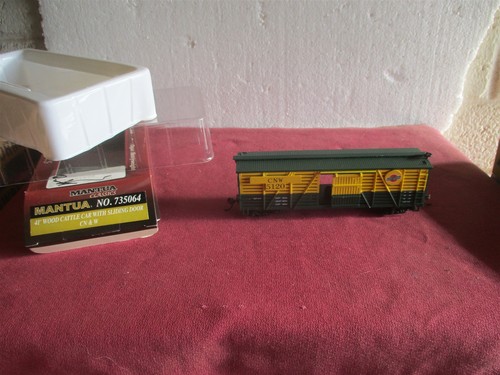 Mantua #735064 HO Chicago North Western CNW 5210 Stock Train Car ...
