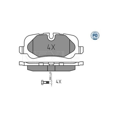 MEYLE 025 241 9217/PD Pastiglie freno posteriore per Land Rover ...