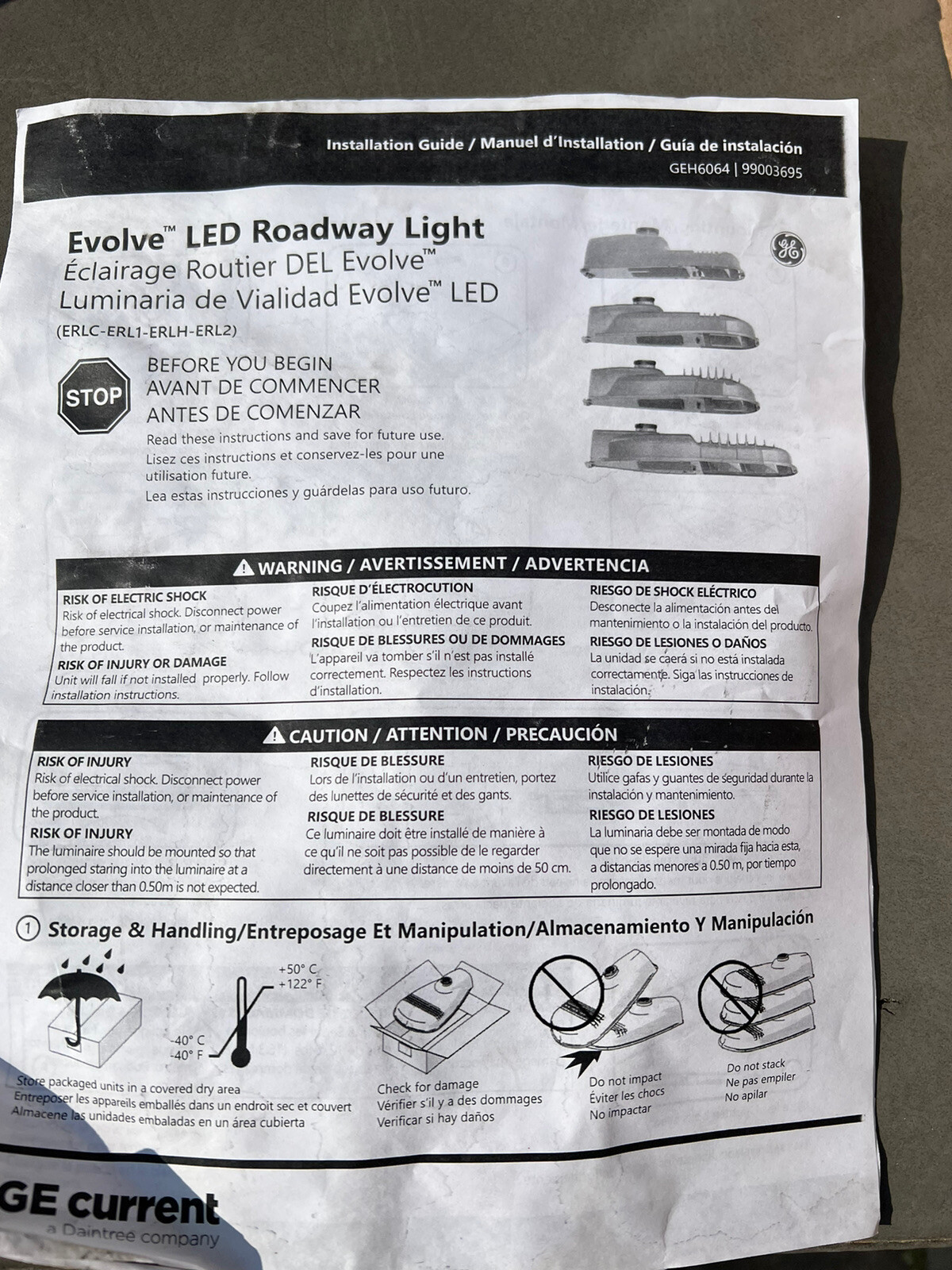 New GE Evolve LED Street Light 84W 12C681 Roadway Lamp | eBay