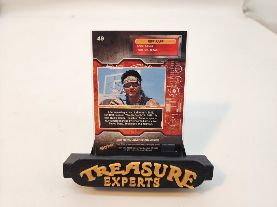 2021 Metal Universe #49 Riff Raff Hip Hop Rapper Card Mint | eBay