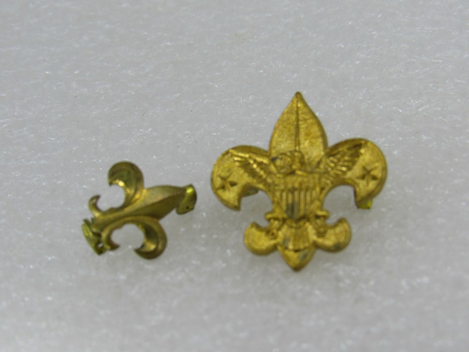 Vintage gold Boy Scout Pins set of 2 | eBay