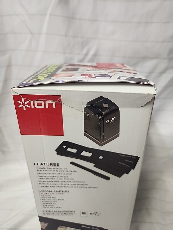 Ion Slides 2 PC 35mm Slide And Film Scanner, New Open Box 855960000450 ...