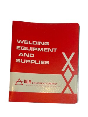Welding Equipment & Supplies KGM Equipment Binder Only Vintage Folder ...