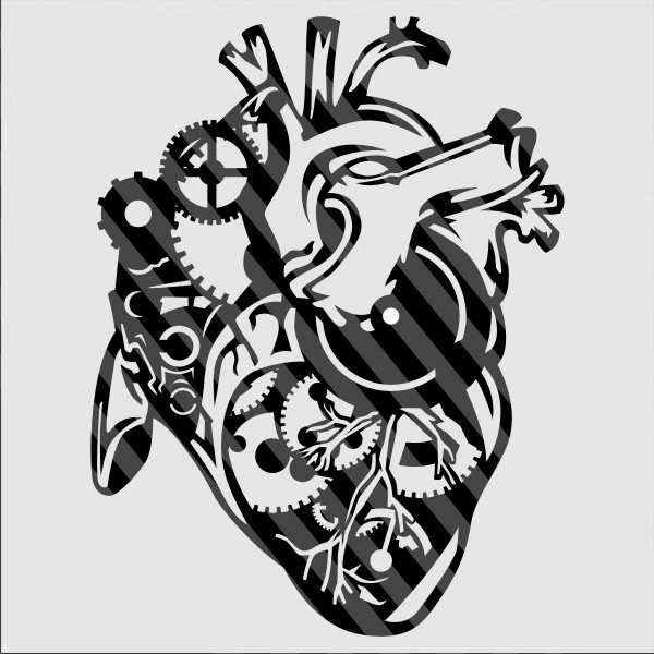 Clockwork Heart Drawing