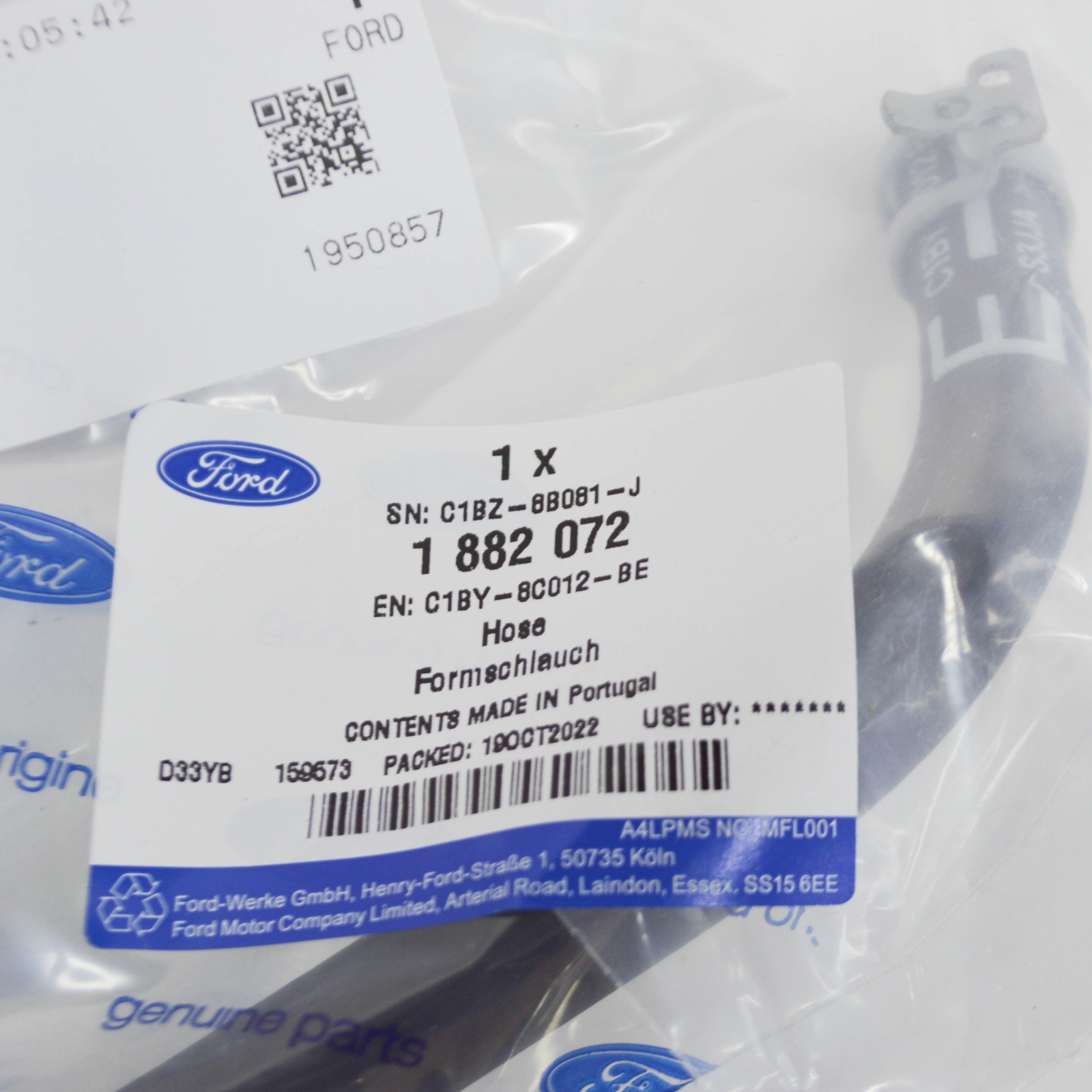 Ford Fiesta WT Mk6 Expansion Tank Engine Hose C1by-8c012-be 1882072 ...