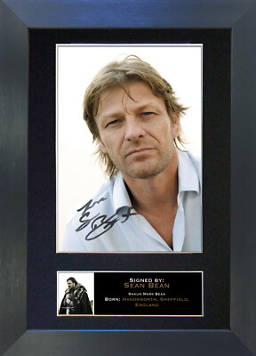 SEAN BEAN Signed Mounted Reproduction Autograph Photo Prints A4 177 ...