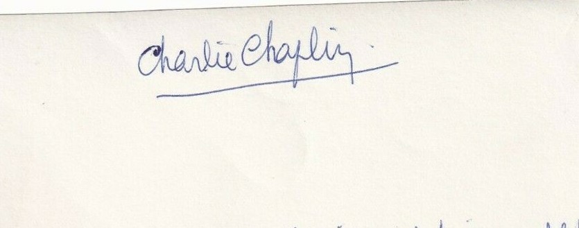 * CHARLIE CHAPLIN * SCARCE AUTHENTIC HAND SIGNED AUTOGRAPH PHOTO | eBay
