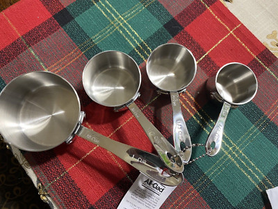 ALL-CLAD METALCRAFTERS 4 PIECE STANDARD SIZED MEASURING CUP SET ...