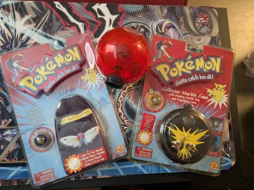 Vintage 1999 Pokemon Marbles lot w/ 19 marbles and original packaging ...