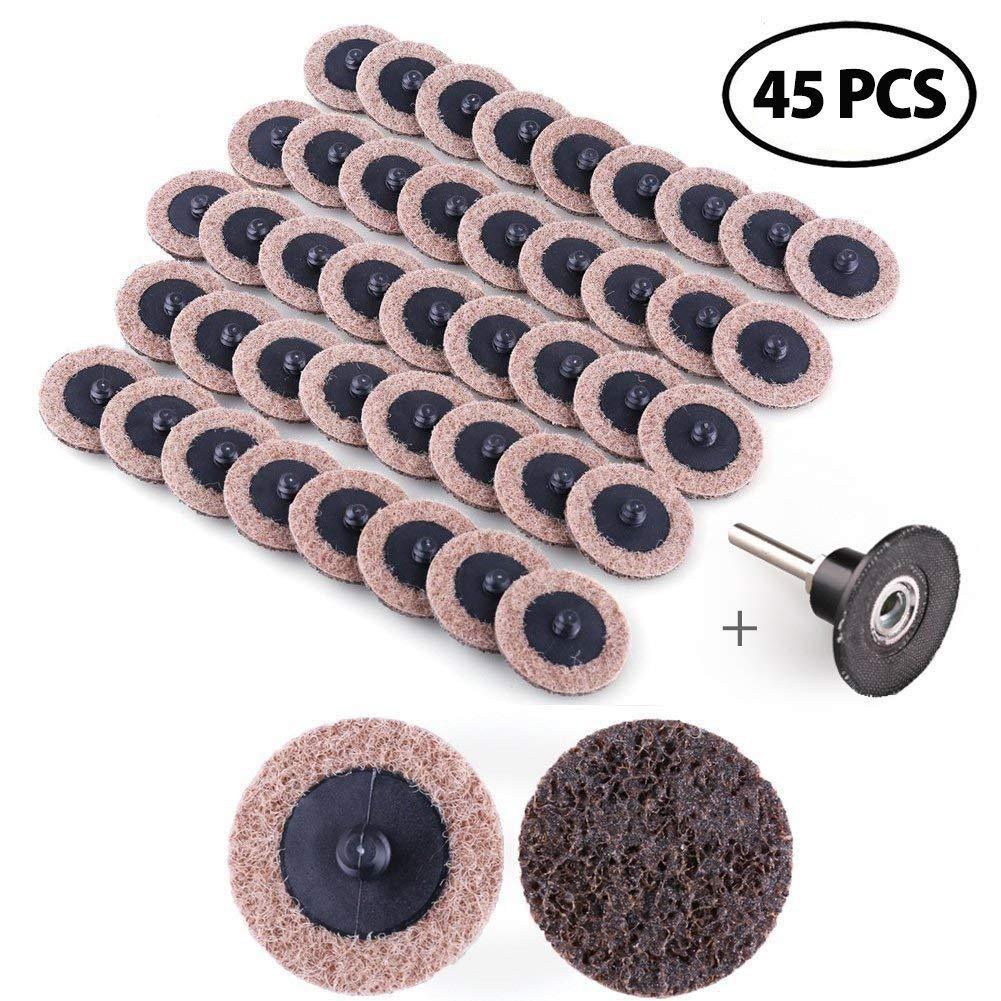 2 Inch Roloc Sanding Discs by Lotfancy - 45pcs Coarse Roll Lock Surface ...