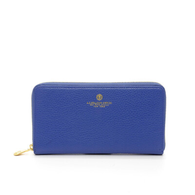 Woman wallet Spalding Tiffany continental blue leather with card holder ...