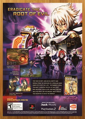 2007 Dot Hack .hack G.U.: Vol. 3 Redemption PS2 Print Ad/Poster ...