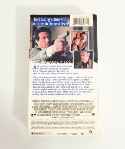 Get Carter (VHS, 2001) | eBay