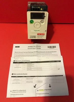 Schneider Electric Altivar Variable Speed Drive ATV12H055M2 - 0.55 kw-3 ...