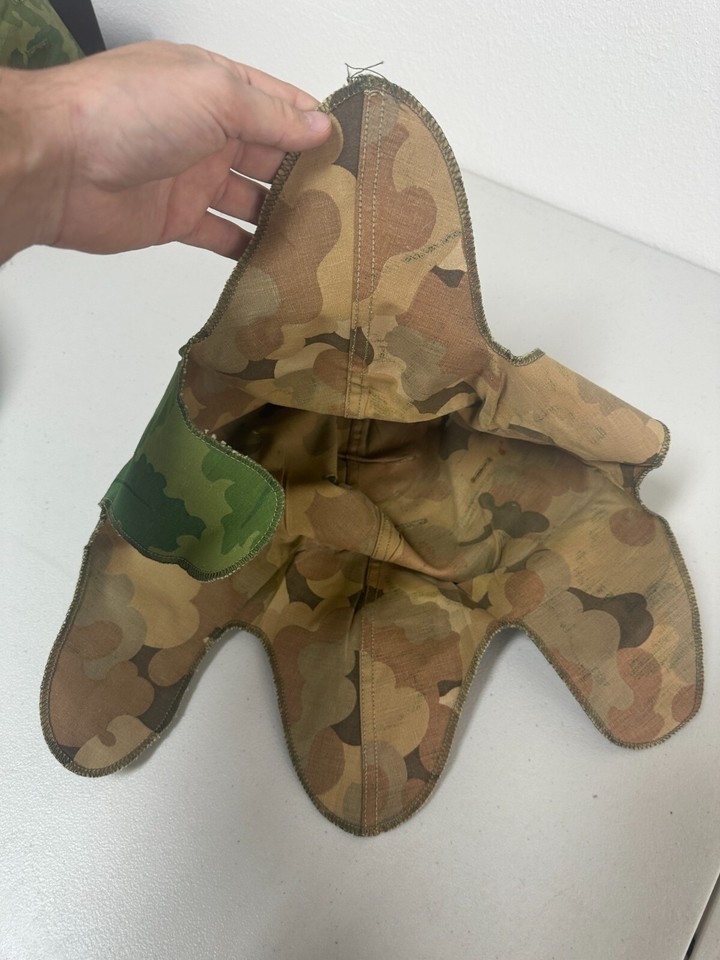 Original US Vietnam Era 1959 USMC Mitchell Pattern M1 Helmet Cover ...