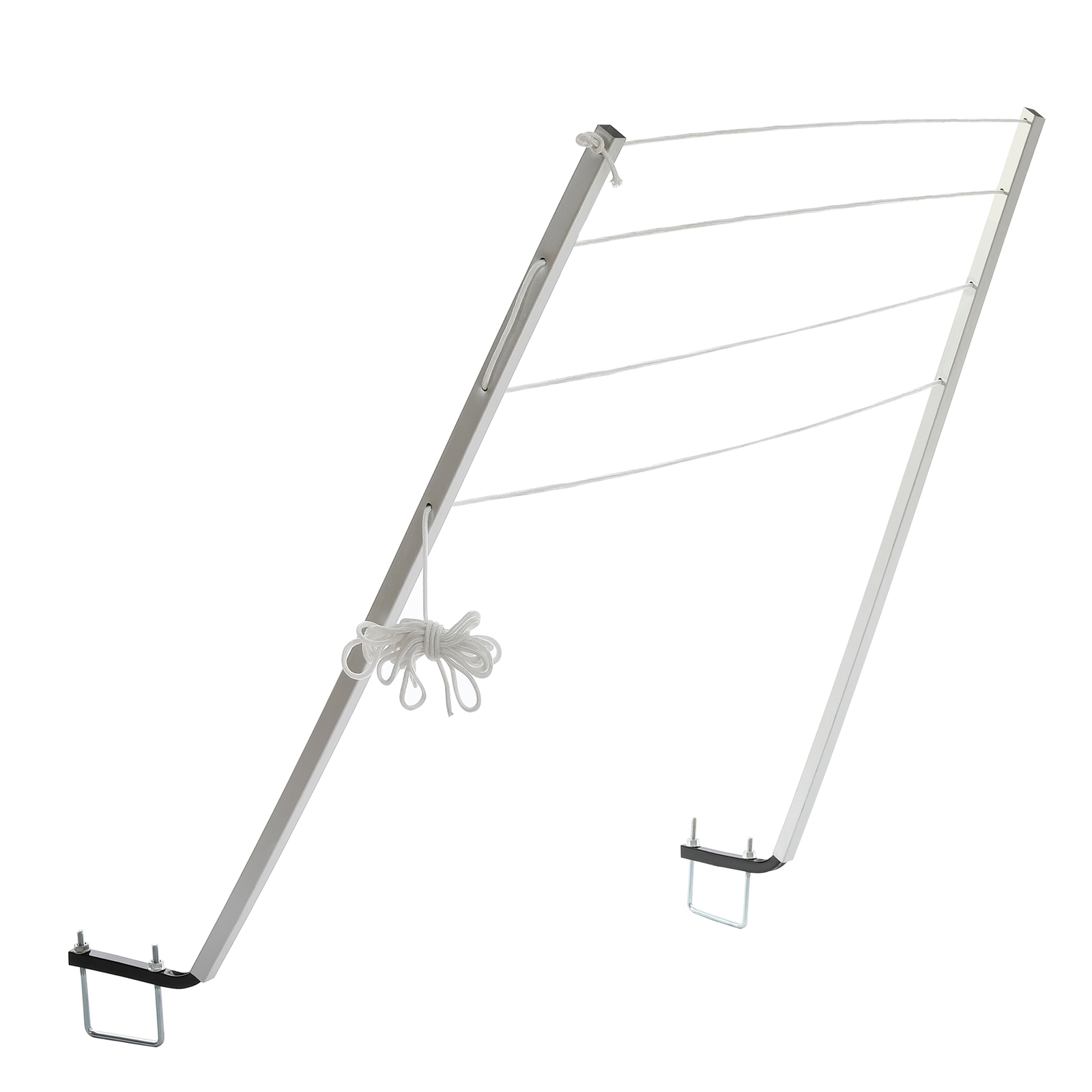 Clothesline Drying Rack Bumper Mount 48" Long Clothes Line For RV ...