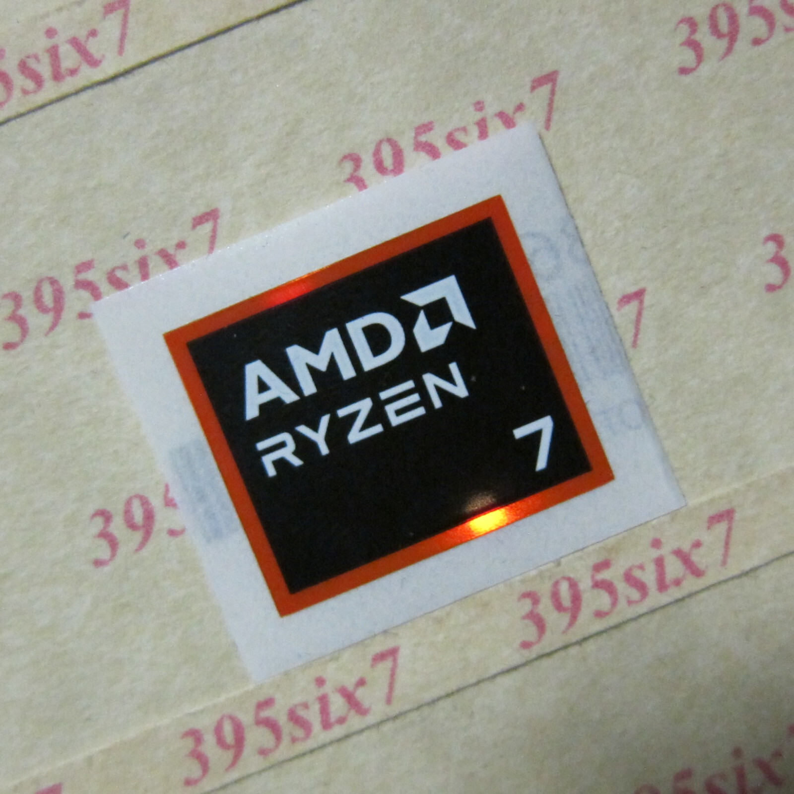 AMD RYZEN 7 Sticker 2024 Version 17mm x 20mm #202404032159 | eBay