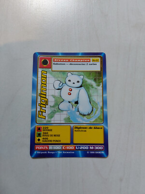 Frigimon Carte Digimon Français Bandai 1999 Bo - 07 séries 1 | eBay