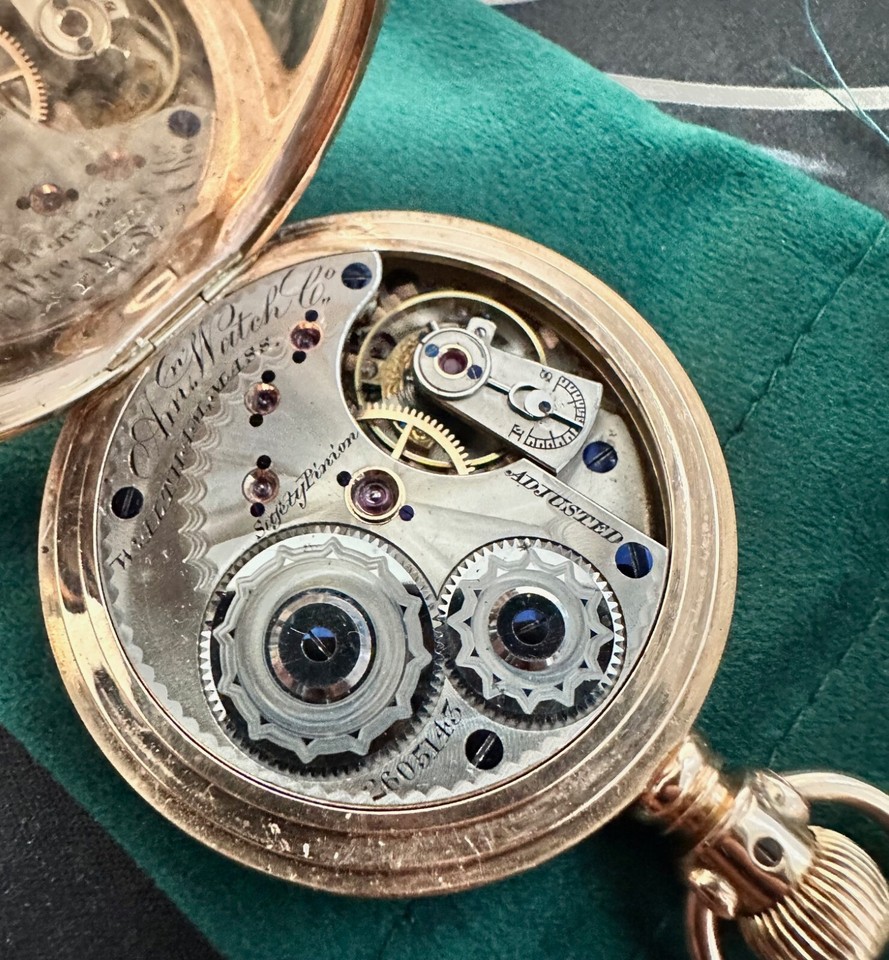 WALTHAM 1872 MODEL 14k ROSE GOLD 16j All original and mint | eBay