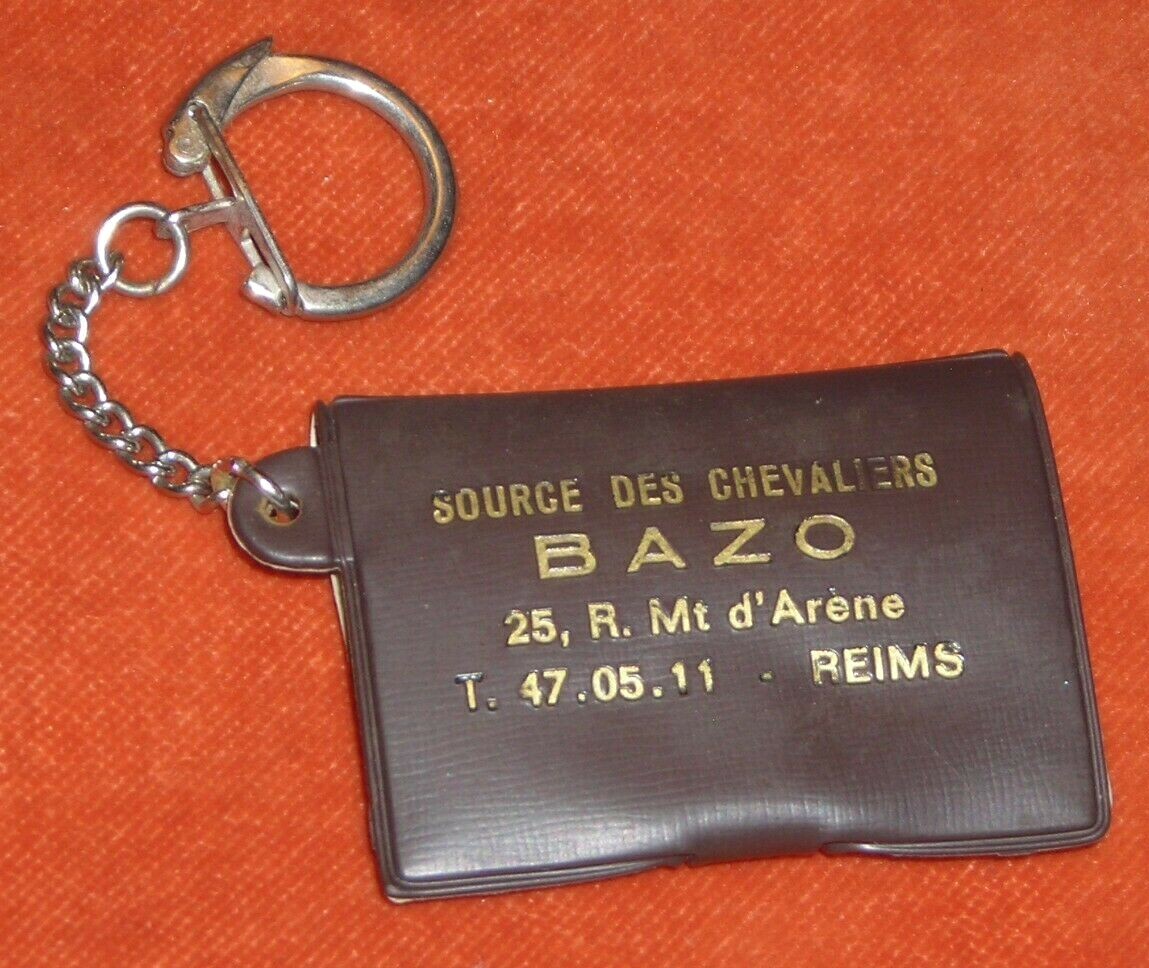 Porte-clés key ring Source des Chevaliers BAZO Rue MT d' ARÈNE REIMS | eBay