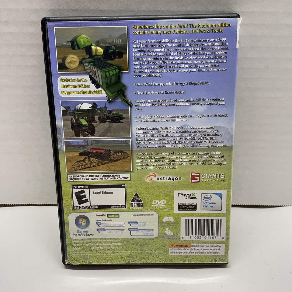 Farming Simulator Platinum Edition PC DVD ROM | eBay