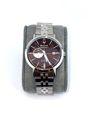 Bulova Classic Aerojet Automatic Brown Watch 96B375 New In Box With Tag ...