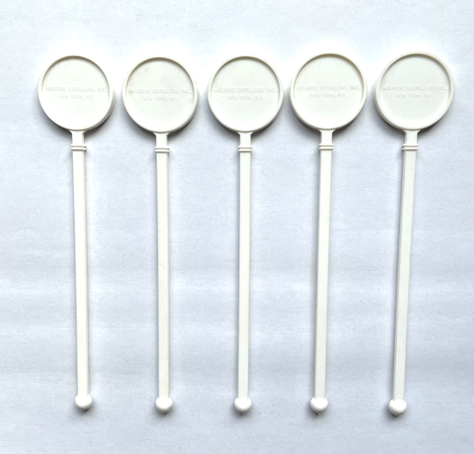 Vintage Melrose Distillers Cocktail Swizzle Sticks (Set of 5) | eBay