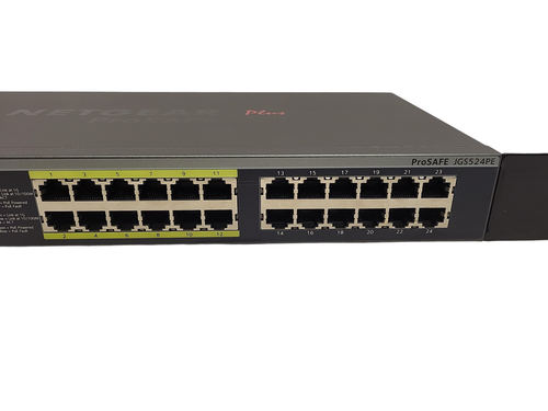 Netgear JGS524PE ProSafe Plus 24-Port PoE Gigabit Ethernet Network ...