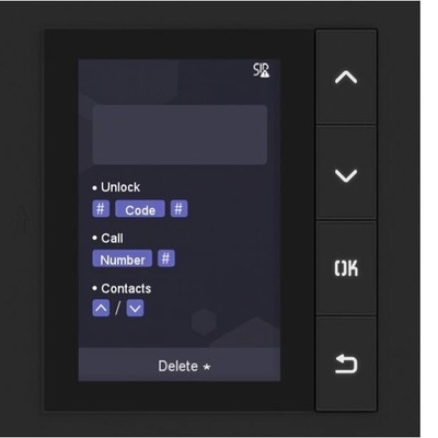 Hikvision DS-KD-DIS modular video intercom display module; 3.5 inch LCD ...
