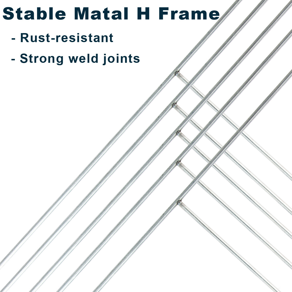Sturdy Metal H Frame Wire Step Stakes for Yard Sign 10X30 14x24 in H ...