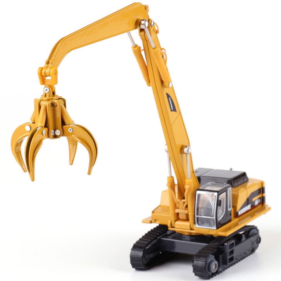1/87 Scale Material Handler Crane Diecast Construction Vehicle Toys for ...