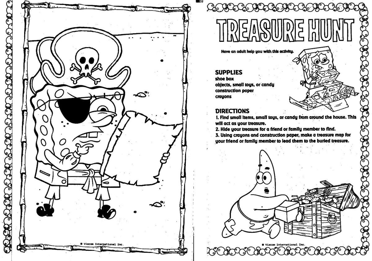 Spongebob Treasure Map