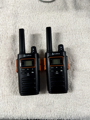 Lot of 2 Cobra (RX380) Walkie Talkies (Rechargeable/40 Preset Channels ...
