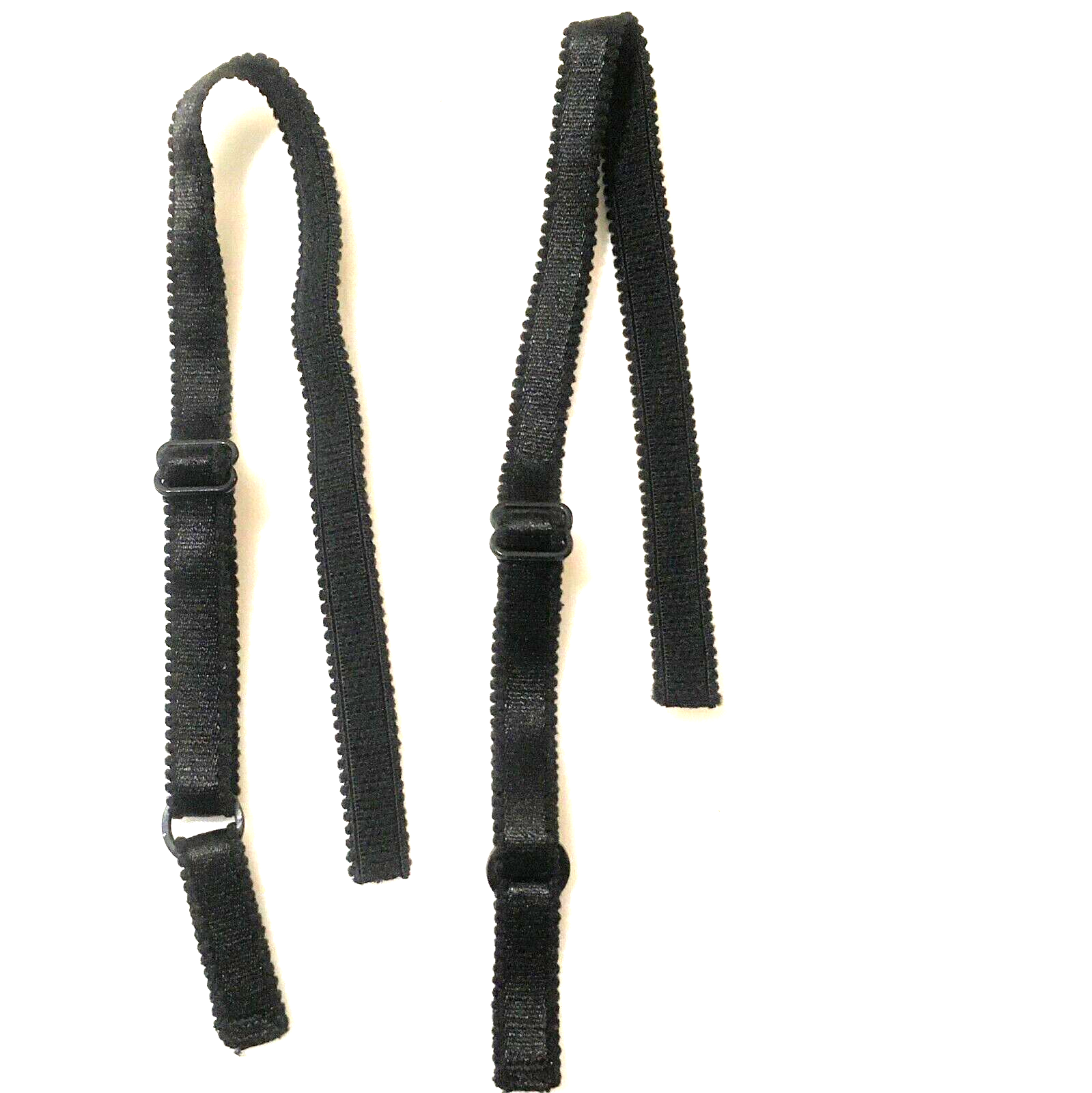 Bra Strap Replacement 3/8" Picot Shiny Elastic 13-1/4" Black 3 Pairs ...
