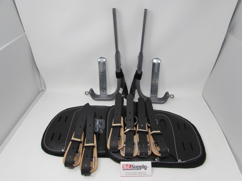 SPYDER CLIMB RIGHT ARBORIST ALUMINUM TREE CLIMBING SPUR KIT W/ PADS ...