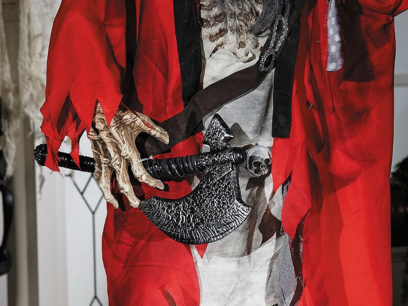 6ft Life Size Standing Skeleton Pirate Prop Halloween Decor Display ...