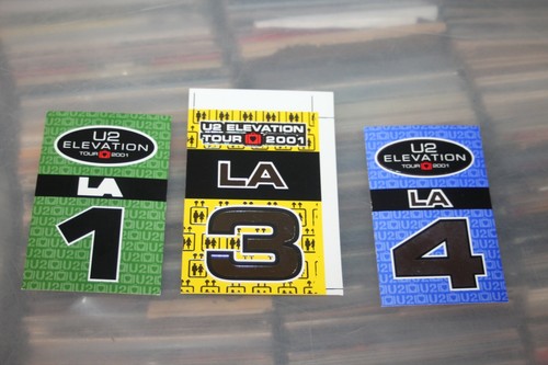 U2 - 3x Backstage Pass - Inlay Cards - FREE SHIPPING - #17 | eBay