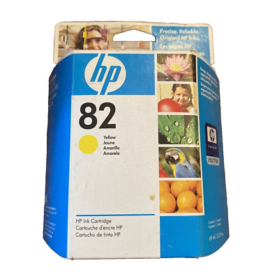 Genuine HP 82 Yellow DesignJet Ink Cartridge - 69ml (C4913A) Sealed ...