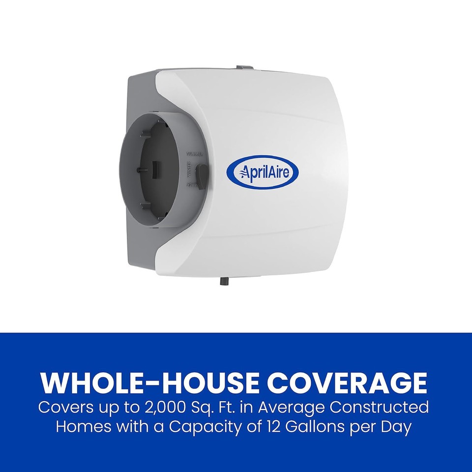AprilAire 500M Whole-House Humidifier, Manual Compact Furnace ...