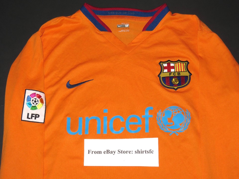 2006-2007 Nike Authentic FC Barcelona Long Sleeve Lionel Messi Jersey ...