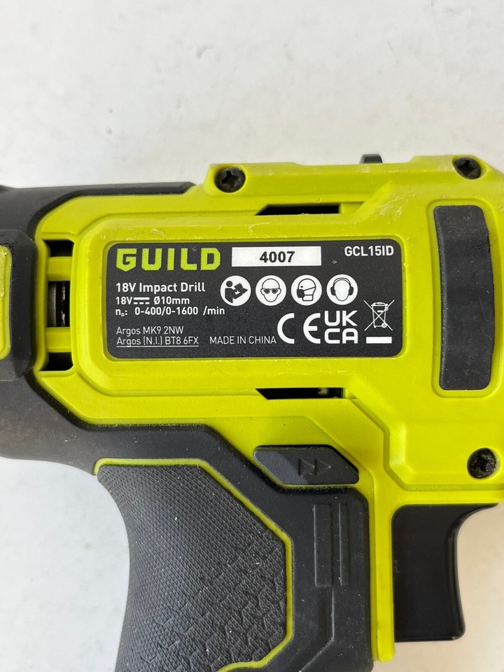 Guild 18V Cordless Impact Drill GCL15ID BARE TOOL No Battery Or Charger ...