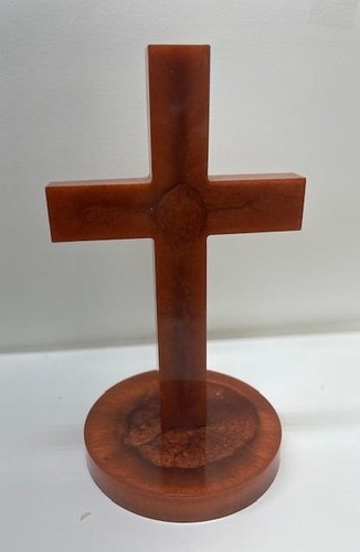 5" Handmade Resin Cross With Stand. | eBay