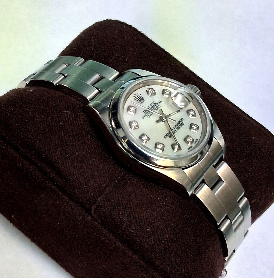 Rolex Datejust 69160 - Custom MOP diamond dial- smooth bezel | eBay