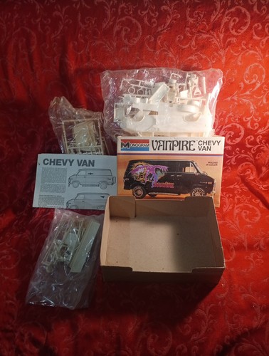 M6A 70s AMT Incomplete ? sealed in a Monogram Chevy Street Van Model ...