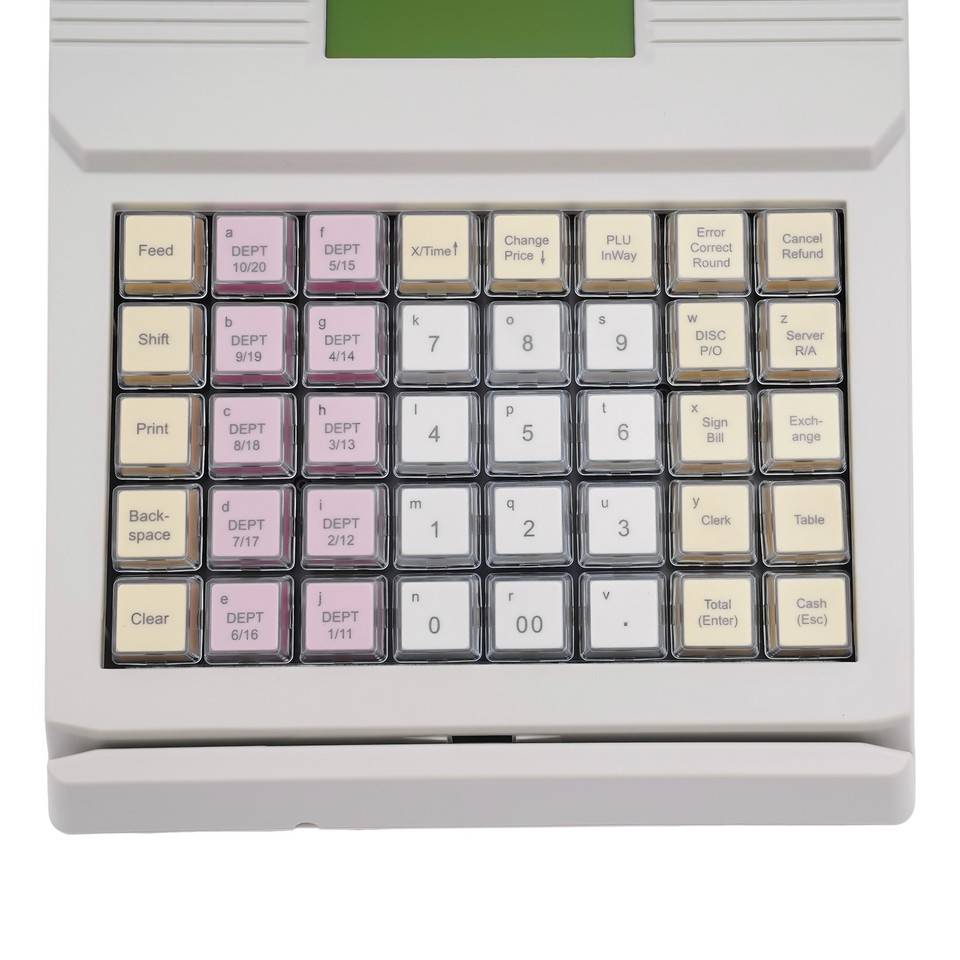 Electronic Cash Register, 40 Keys Raised Keyboard, ECRs Complete POS ...