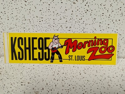 K-SHE K SHE KSHE 95 Bumper Sticker Morning Zoo St Louis MO Missouri ...
