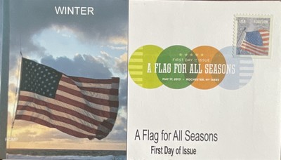 Romp Cachets 4781 A Flag for All Seasons Winter DCP | eBay